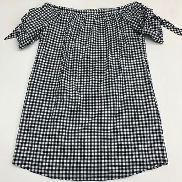 a.n.a | Dresses | Nwt Ana Off Shoulder Mini Dress Womens Xl Black White ...